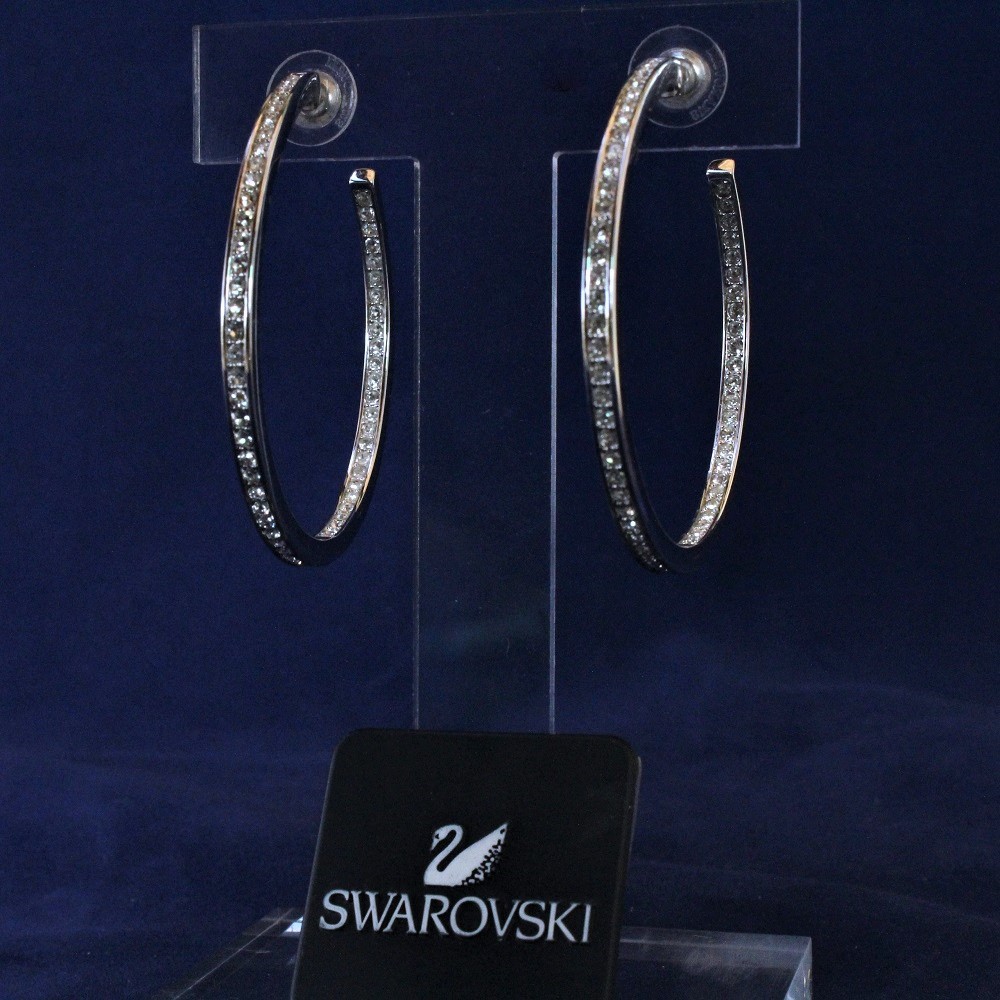 Σκουλαρίκια LARGE HOOPS κόσμημα Swarovski κωδικός 1 058 484
